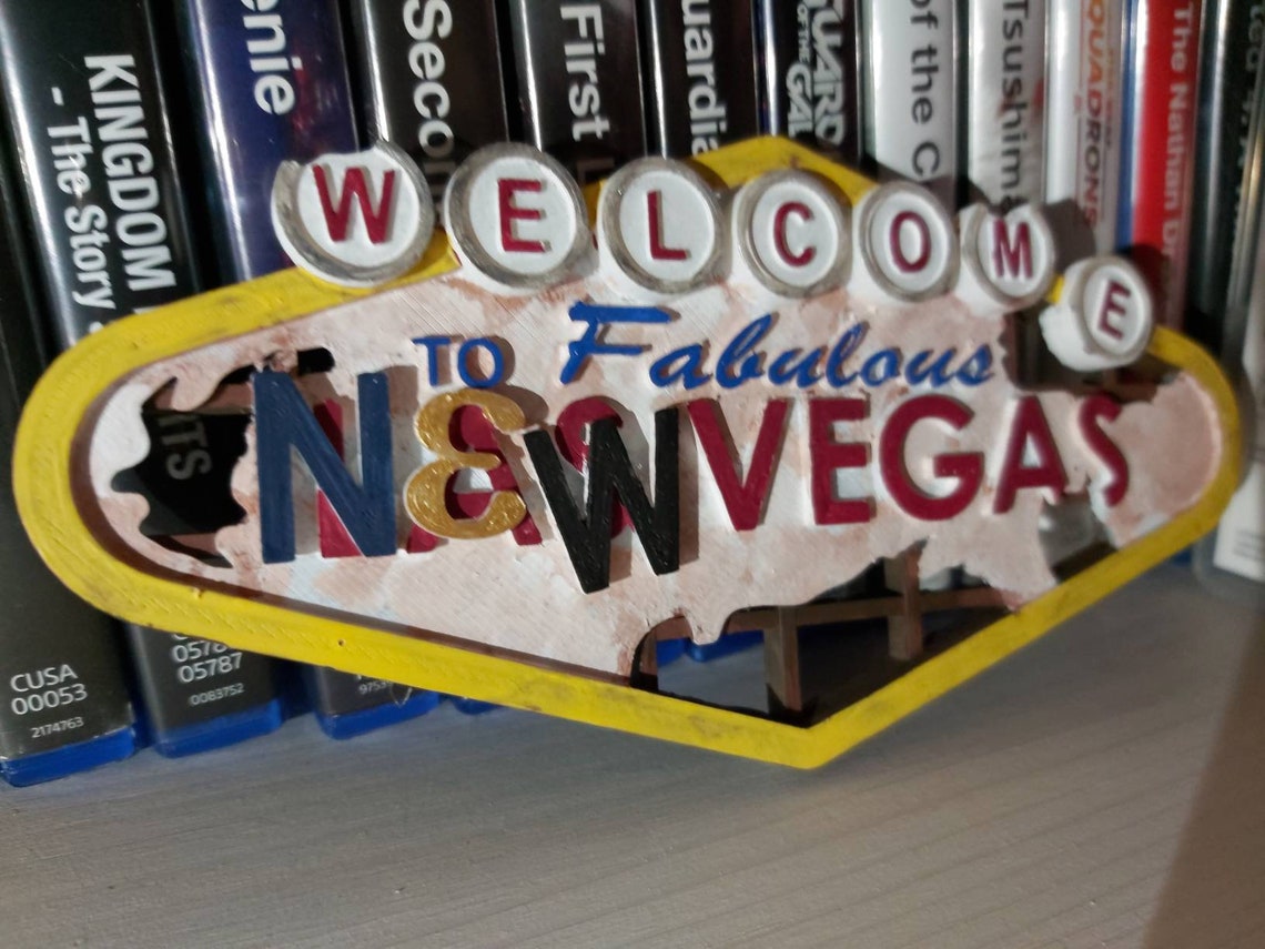 Fallout New Vegas 3D Printed Sign - Etsy