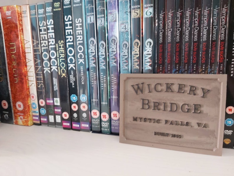 Vampire Diaries Wickery Bridge 3D Printed Sign - Etsy UK