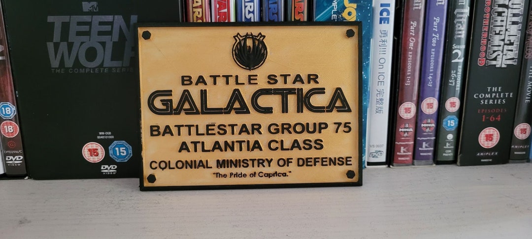 Battlestar Galactica 3D Printed Sign - Etsy UK