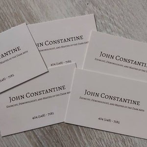 John Constantine Business Cards - Etsy