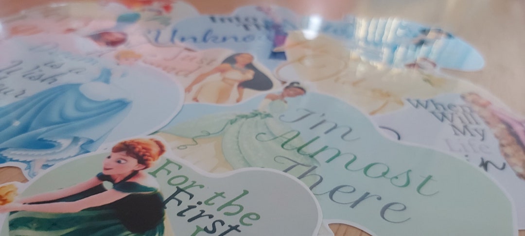 Disney Princess Vinyl Sticker Pack - Etsy