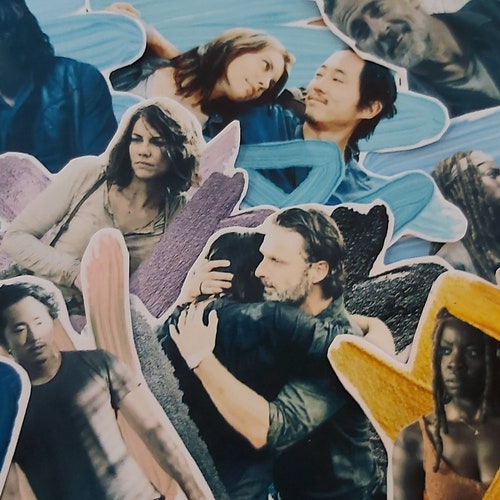 Sticker Set the Walking Dead Characters TWD Sticker 4 - Etsy