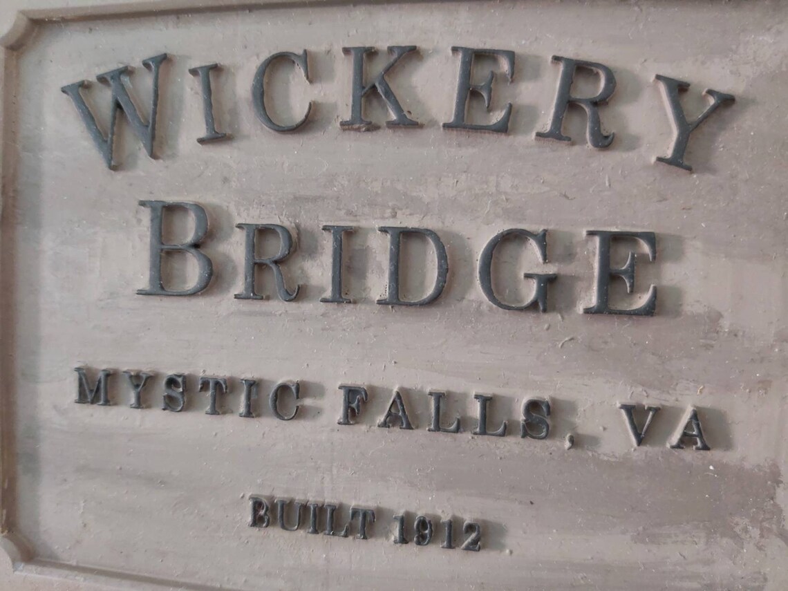 Vampire Diaries Wickery Bridge 3D Printed Sign - Etsy UK