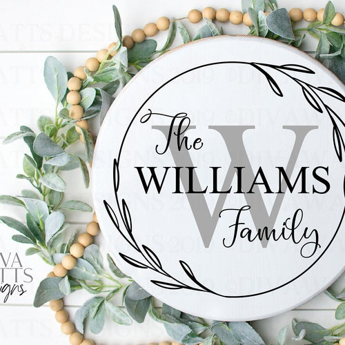 SVG This is Us Monogram Cutting File Family Last Name | Etsy