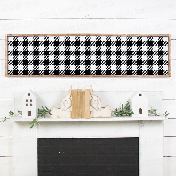 Buffalo Check Stencil - Etsy