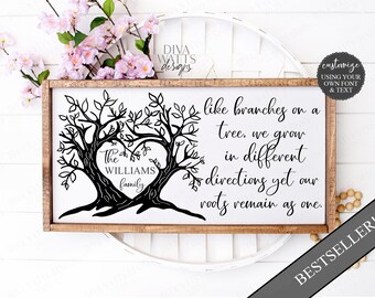 Family Tree Roots Svg | Etsy