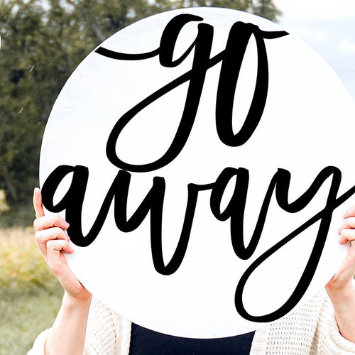 Go Away Go on Git SVG Funny Welcome Design - Etsy