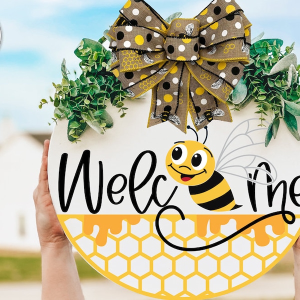 Bee Door Sign - Etsy