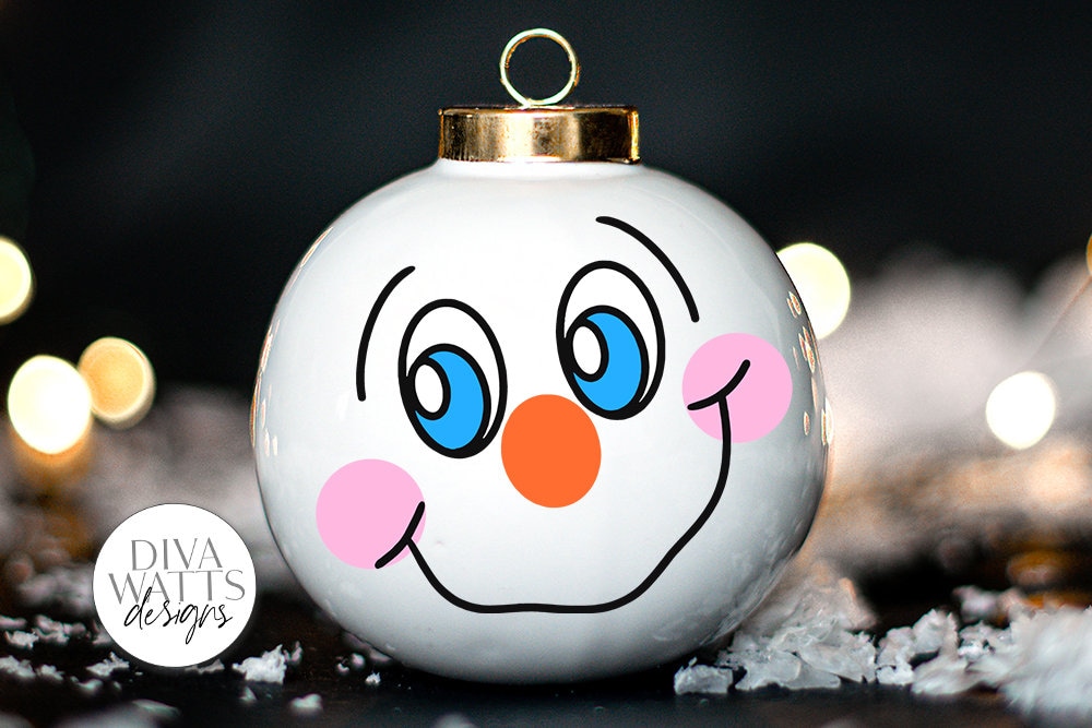 Snowman Face SVG Bundle Christmas / Winter Designs - Etsy