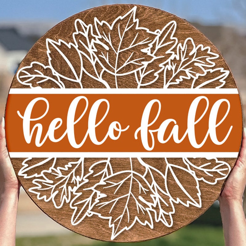 Fall Leaf Sign - Etsy