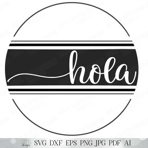 Hola SVG | Hello SVG | Spanish SVG | Welcome Svg | Farmhouse Decor ...
