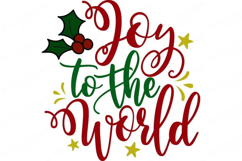 Joy to the World Christmas Cutting File the Stars Are - Etsy