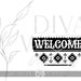 Welcome SVG Southwest Pattern Door Hanger SVG Aztec Pattern SVG Round ...