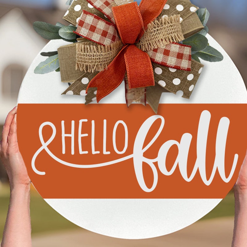 Hello Fall Sign - Etsy