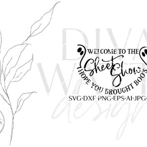 Welcome to the Sheet Show SVG | Halloween Ghost Door Hanger Design - Etsy