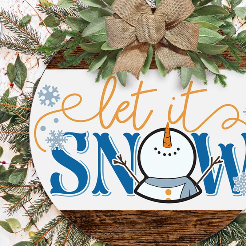 Let It Snow Banner - Etsy