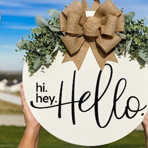 Hi. Hey. Hello. SVG | Welcome Design - Etsy