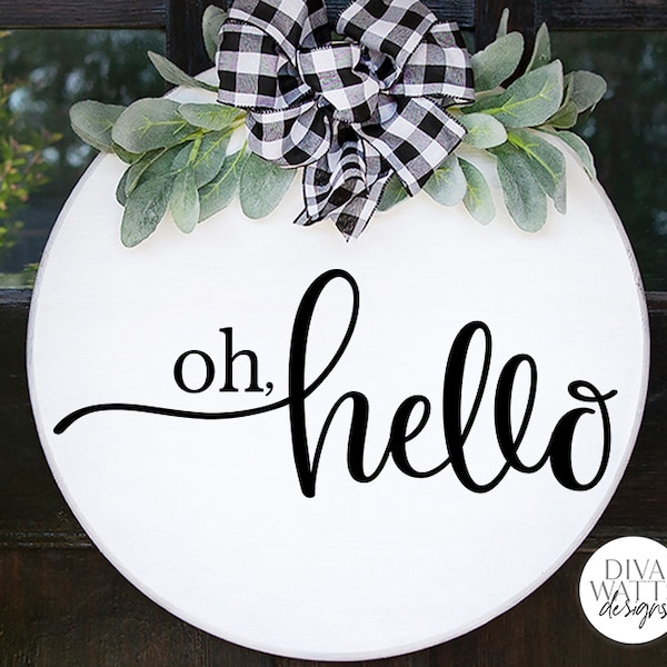 Oh Hello Sign - Etsy