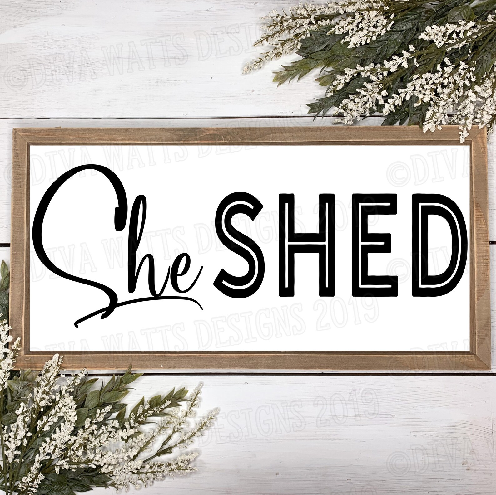 SVG She Shed Cutting File Farmhouse Rustic Craft Room - Etsy