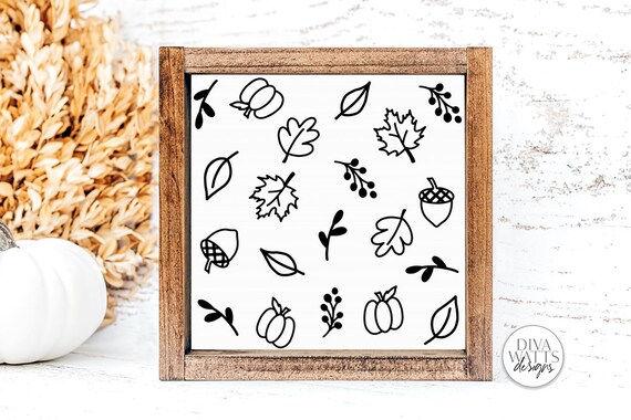 Autumn Background SVG Fall Pattern Design - Etsy