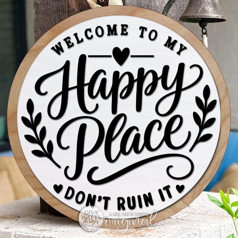 This is My Happy Place Sign - Etsy