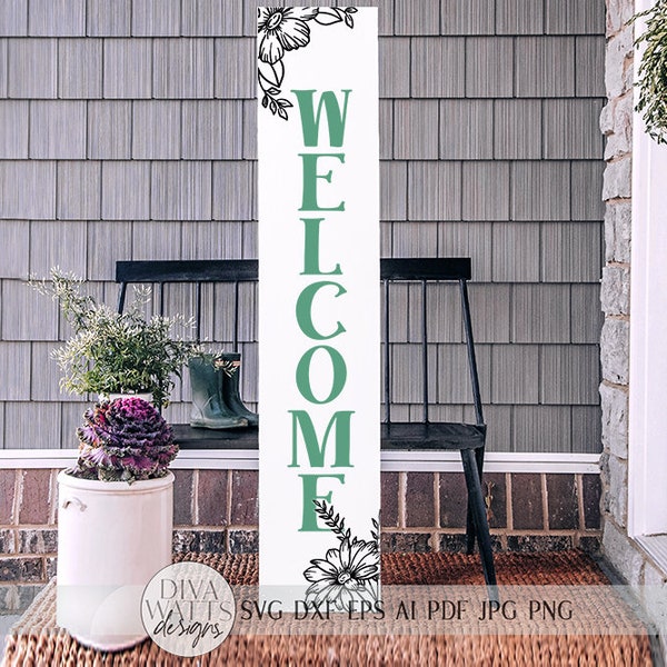 Vertical Welcome Svg - Etsy Canada