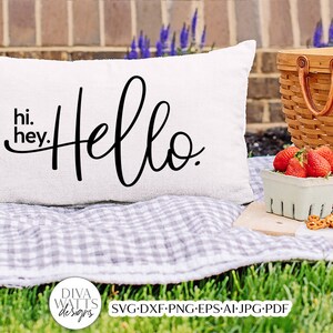 Hi. Hey. Hello. SVG | Welcome Design - Etsy