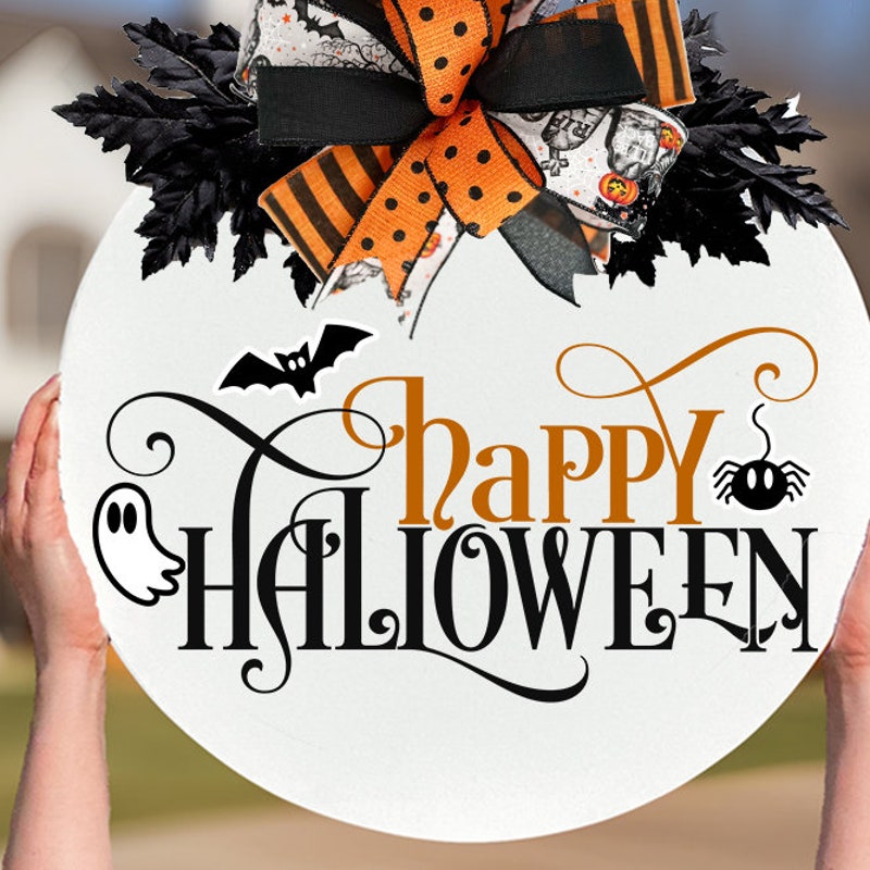Happy Halloween Sign - Etsy