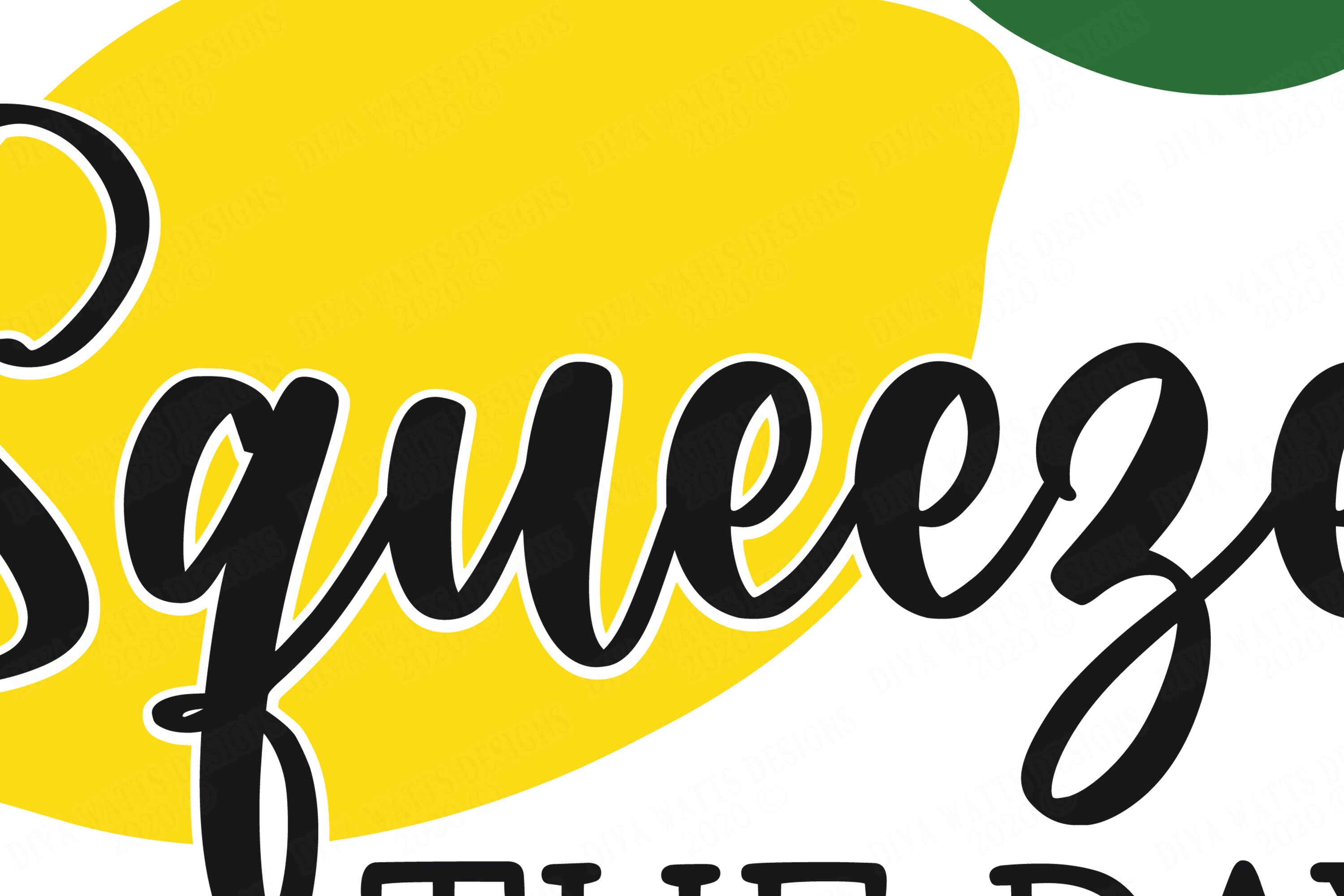 Squeeze the Day Kitchen Cutting Files and Printable Lemon - Etsy