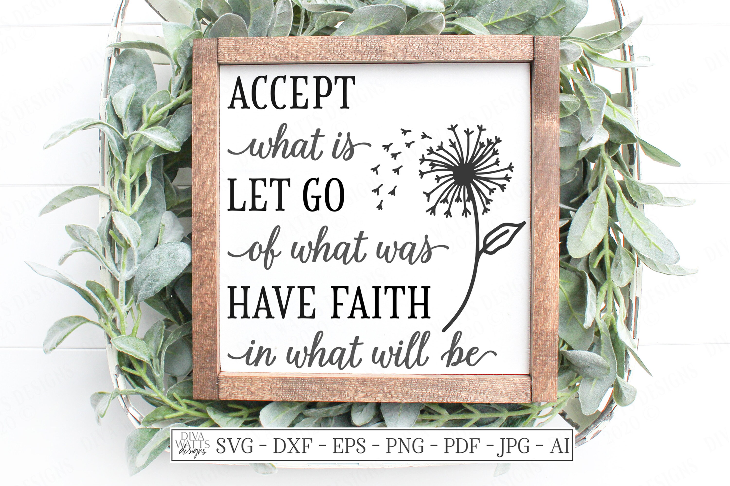 SVG Accept What is Let Go of What Was Have Faith in What - Etsy