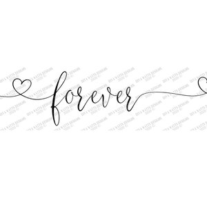 SVG | Forever | Cutting File | Vinyl Stencil HTV | Wedding - Etsy