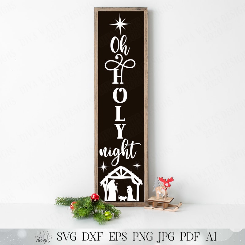 Oh Holy Night Sign - Etsy