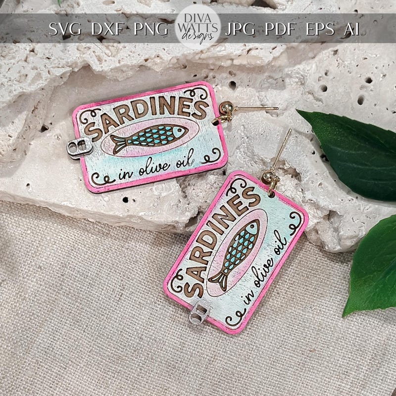 Sardine Tin Jewelry - Etsy