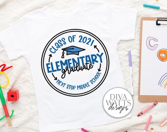 Graduation Elementary Svg - Etsy