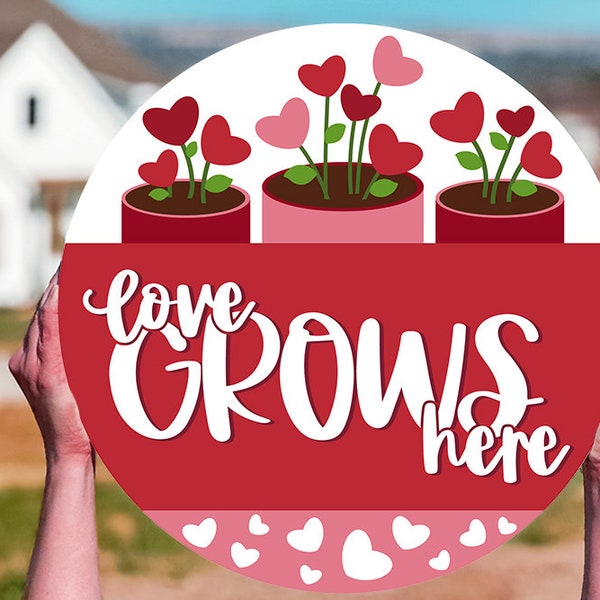 Love Grows Here Svg - Etsy