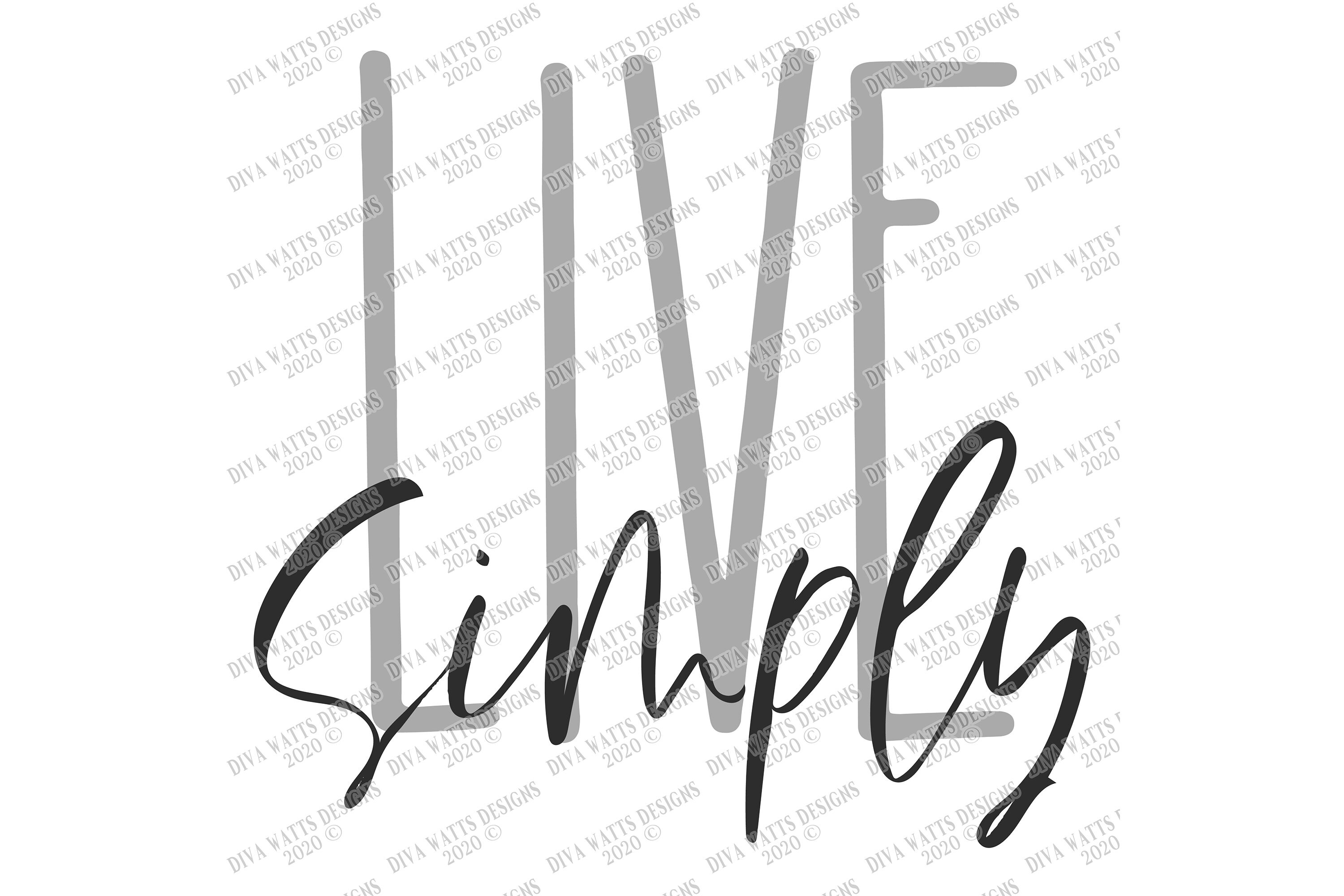 SVG | Live Simply | Cutting File | DXF | Vinyl Stencil HTV | Farmhouse ...