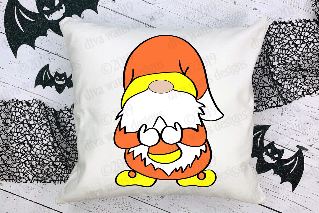 SVG Candy Corn Gnome Halloween Fall Cutting File DXF PNG Eps Htv Vinyl ...