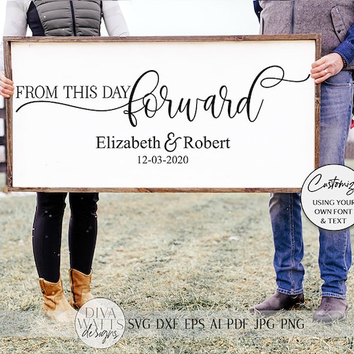 From This Day Forward SVG Wedding & Marriage Sign SVG Dxf - Etsy
