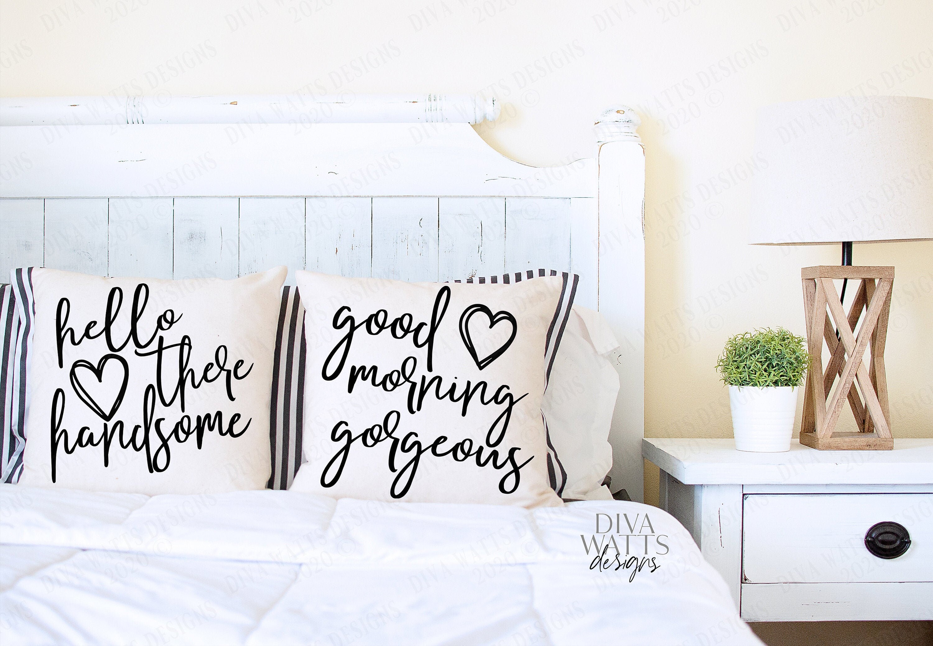 SVG | Hello There Handsome Good Morning Gorgeous | Cutting File | Duo ...