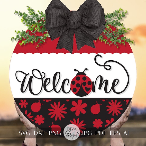 Ladybug Welcome Sign - Etsy