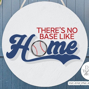 There's No Base Like Home SVG Baseball Design - Etsy