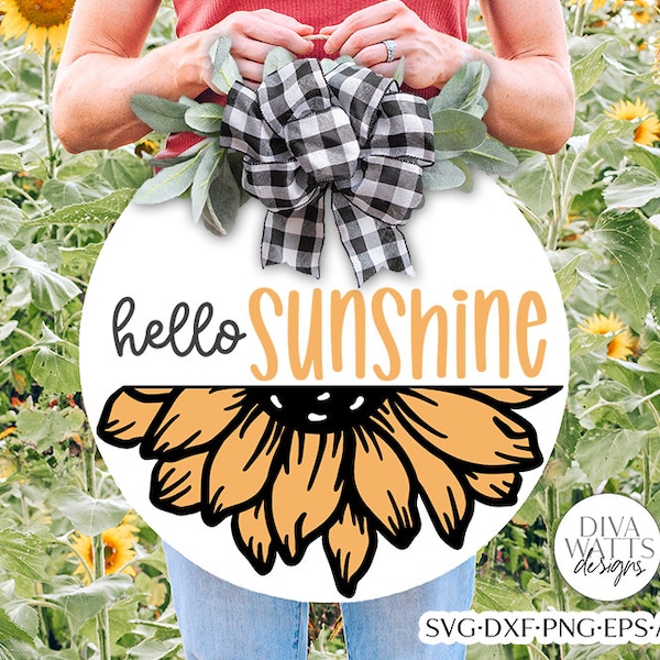 Hello Sunshine Svg - Etsy