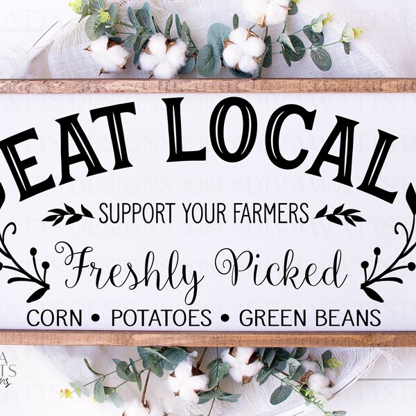 Eat Local Signs - Etsy