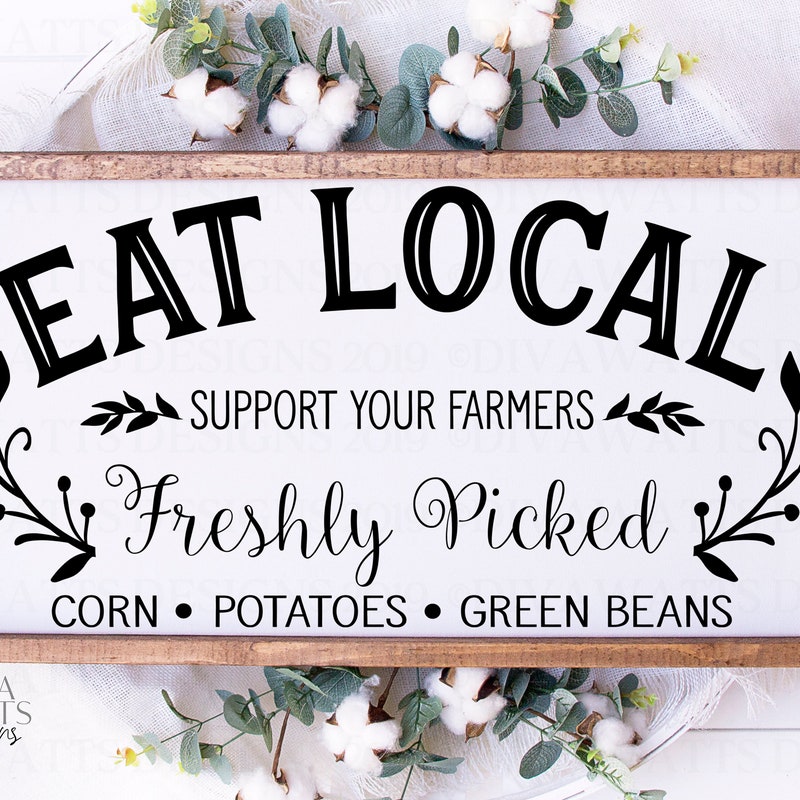 Eat Local Signs - Etsy