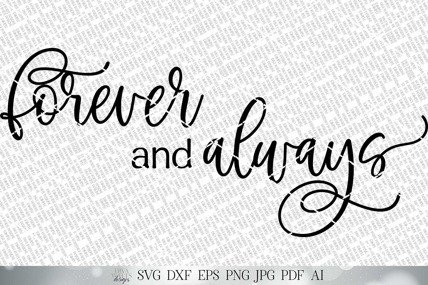 Forever and Always SVG Valentine's Day SVG Wedding SVG - Etsy