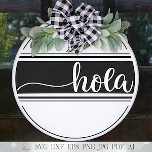 Hola SVG | Hello SVG | Spanish SVG | Welcome Svg | Farmhouse Decor ...