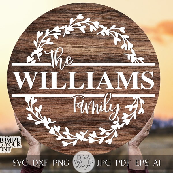 Family Name Svg - Etsy