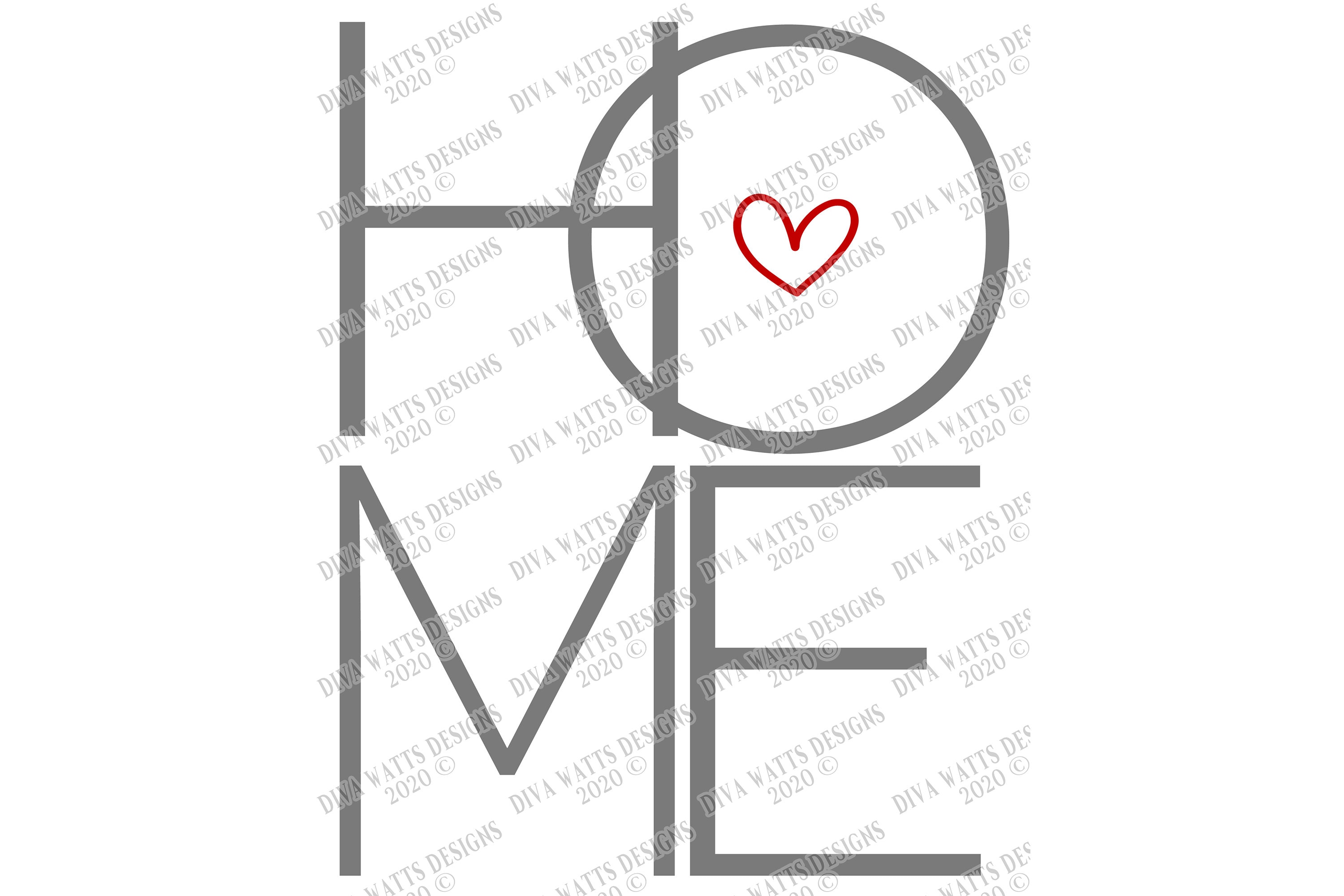 SVG HOME Cutting File Oversized Modern Farmhouse - Etsy