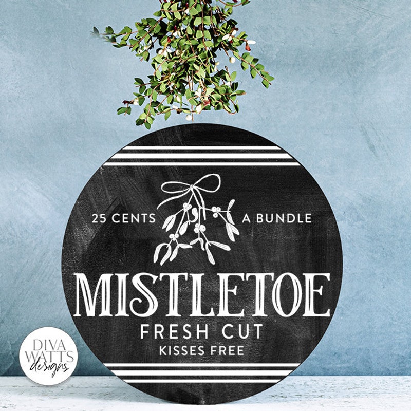 Mistletoe Svg - Etsy