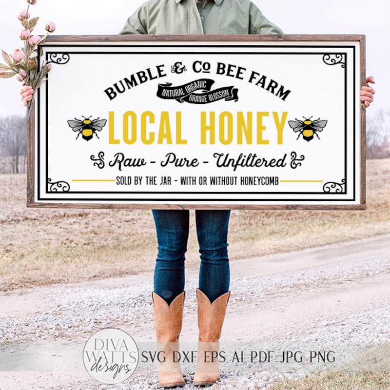 Honey Sign - Etsy
